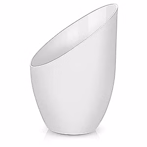 2 Pack Plastic Lampshade,5.7 inch High,4.1 inch Diameter,1.65 inch Fitter,Replacement Plastic Lamp Shade for LED Floor Lamp [White]
