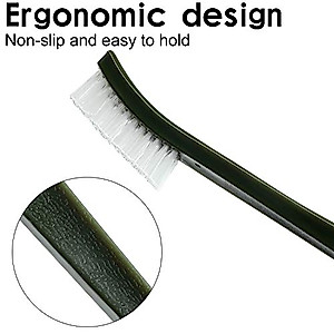 9 Pieces Mini Wire Brush Set Scratch Wire Bristles Brush Set Rust Paint Metal Cleaner Steel Nylon Brass Brush for Detailing Cleaning Welding Slag and Rust