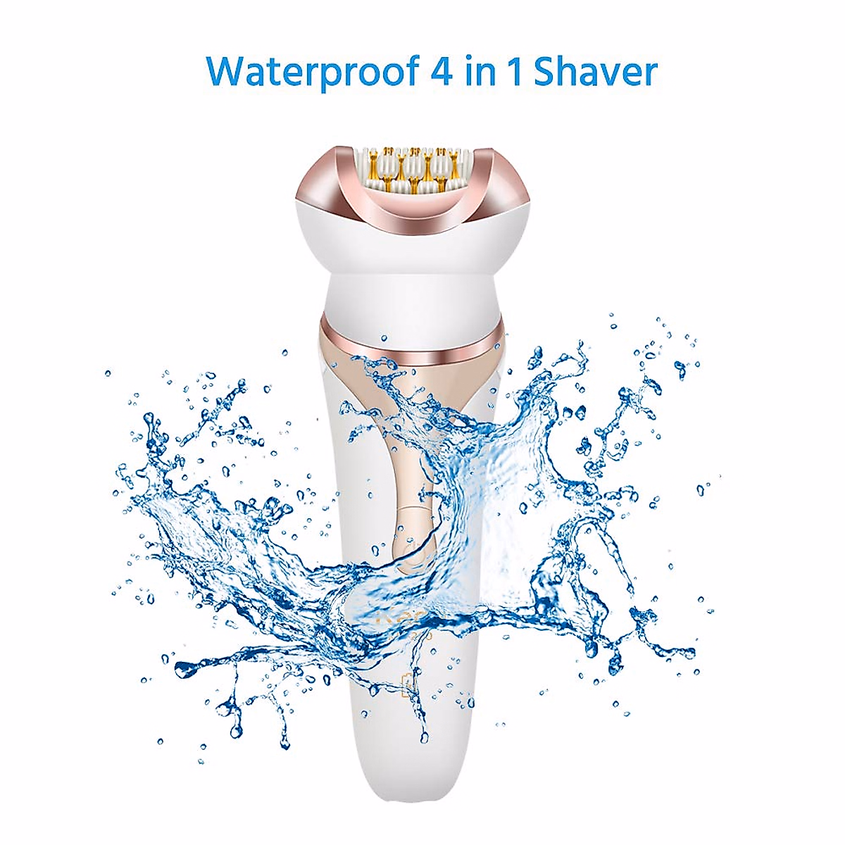 Electrical Shaver for Women,OOCOME Epilator Rechargeable Waterproof Bikini Trimmer Lady Electric Shave & Hair Removal ,4 in 1Cordless Wet & Dry Multi-Function Beauty Kits