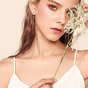 AoedeJ Sterling Silver Half Hoop Earrings Tiny Huggie Hoop Cartilage Earrings Small Comfy Half Hoop Earrings for Women (Style 2)