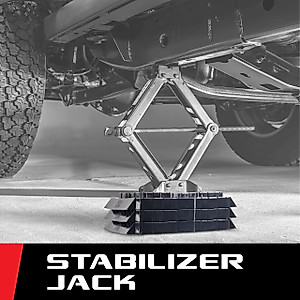 Blockaholic RV Leveling Blocks - 10 Pack of Leveling Blocks with Built-in Ramps and Carrying Strap - Lift Your RV up to 4 Inches with Fast Snap Blocks - Trailer Leveling Made Easy