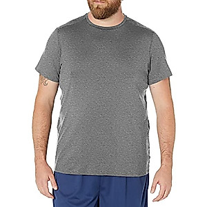C9 Champion mens Short Sleeve Tech Tee T Shirt, Ebony Heather, Large US