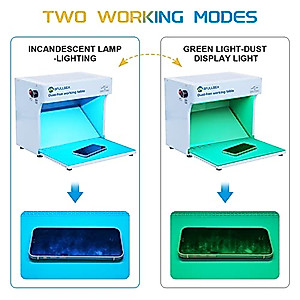 MSFULLSEA Laminar Flow Hood Mycology Vertical Laminar Flow Hood H-E-P-A Filter Air Flow Clean Bench Workstation for Phone LCD Repair Tissue Culture Seedlings Only 1 H-E-P-A Filter (Air Flow Hood)
