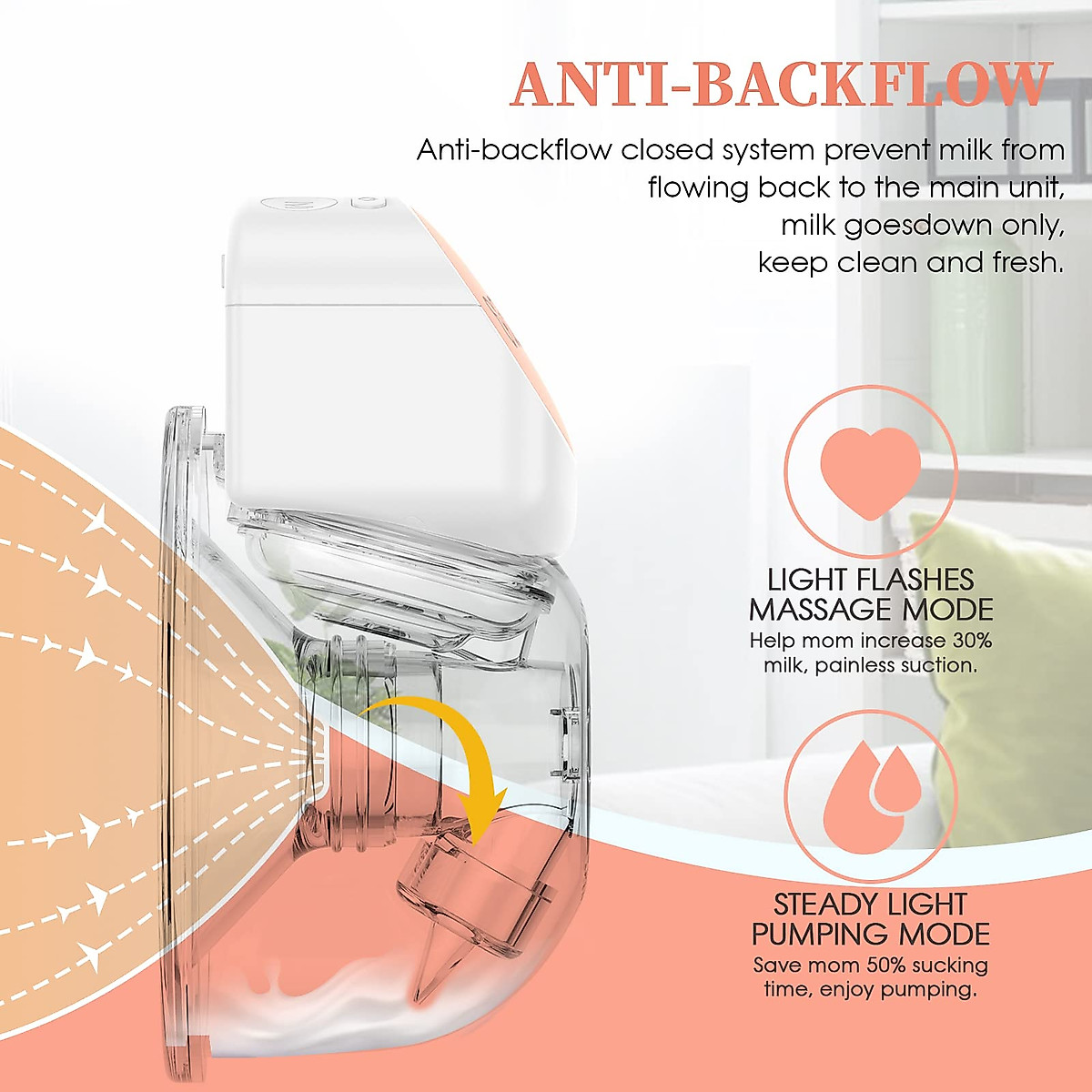 Wearable Breast Pump, Hands-Free Breast Pumps, Electric Breast Pump