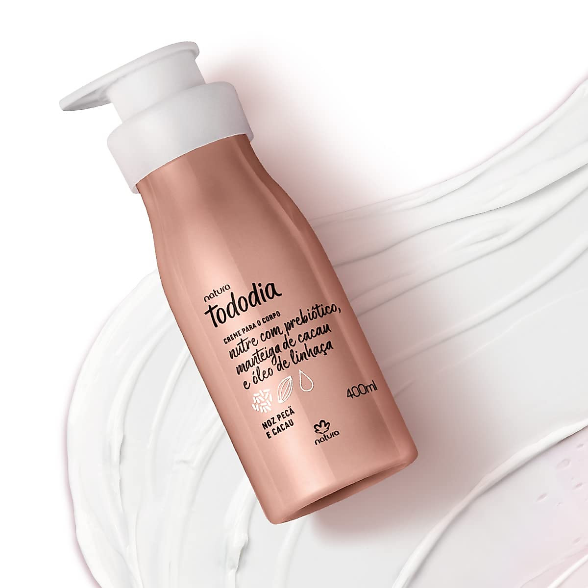 Natura - Linha Todo Dia (Noz Peca e Cacau) - Creme Hidratante Nutritivo para o Corpo 400 Ml - (Natura - Every Day (Pecan Nut and Cocoa) Collection - Nourishing Body Moisturizing Cream 13.52 Fl Oz)