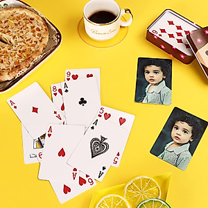 VEELU Custom Playing Cards Personalized Photo Playing Cards Customizable Your Image Casino Playing Cards (Poker Size Deck)