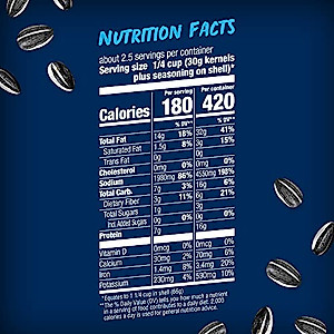BIGS Hidden Valley Ranch Sunflower Seeds, Keto Friendly Snack, 5.35-oz. Bag (Pack of 12)