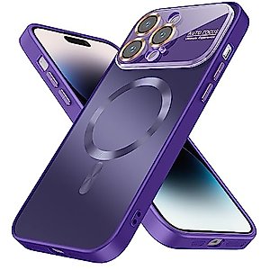 sheheme Magnetic for iPhone 14 Pro Max Case with MaSafe Full Camera Lens Protector [Military Grade Drop Tested] Scratch Resistant Matte Slim Cover Case for iPhone 14 Pro Max Phone Case 6.7"