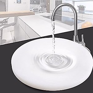 GULRUH Wood Cutting Boards for Kitchen, Kitchen Round Thickened PE Plastic Cutting Board, Vegetable Pier Cutting Board Cutting Board, Chopped Bone (Size : 43 * 2cm)