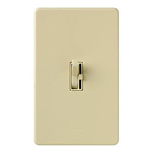 Lutron Toggler 1000-Watt 3-Way Incandescent Dimmer Switch, AY-103PH-IV, Ivory