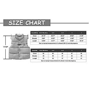 LANDUNSI Baby Boys Girls Puffer Vest Winter Warm Lightweight Toddler Vest Outerwear High Neck Cute Sleeveless Jacket Orange