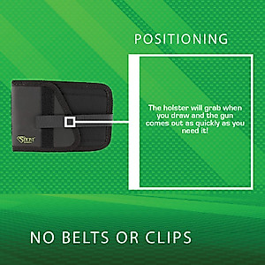 Sticky Holsters Sticky Travel Mount Car Holster - Gear Holder for Cars, Trucks, Vehicles; Center Console Mount; Nightstands, Desks, Boats, Motorcycles; for Left-Hand Draw