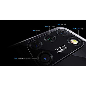 Alcatel 3X (2020) 4G LTE Volte GSM Unlocked 128GB 48MP Quad Camera 6.52" 5061a Octa Core Android 10 Works Worldwide (Not for Verizon/Boost) (Black, 128GB)