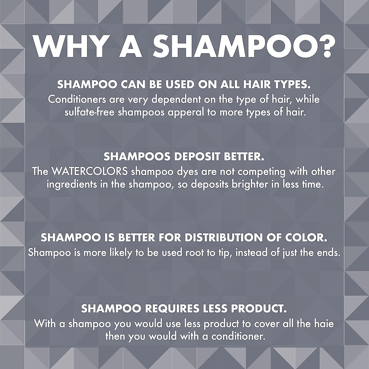 Watercolors INTENSE METALLIC Semi Permanet Color Depositing Shampoo-Sulfate & Paraben Free to Maintain & Enhance Hair Color 8 fl oz - STEEL (2 Count)