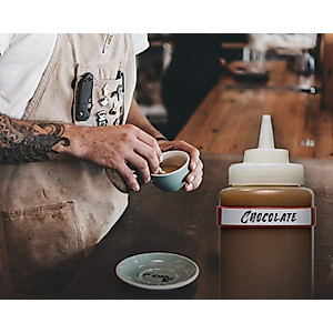 Waterproof Squeeze Bottle Kitchen Labels Writable 24-Pack Kitchen Bandits Regular Multicolor