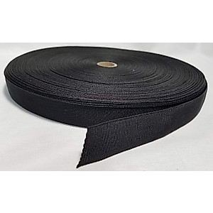 Ameratex 1 Yard - MIL SPEC 1 inch Light Weight Nylon Ribbon Binding - Black