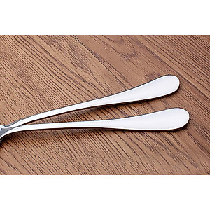 Goeielewe 2-Pack Soup Serving Spoon 7.7-inch Stainless Steel Table Spoon for Buffet, Dinner, Restaurants, Kitchen (Soup Spoon)