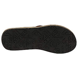 Quiksilver Men's Carver Nubuck Sandal, Demitasse/Solid, 9