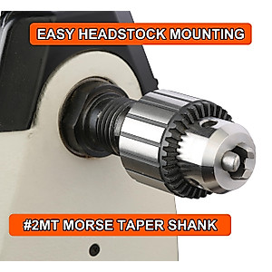 VINWOX 1/2" Key Type Heavy Duty Drill Chuck with #2MT Arbor