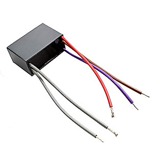 HQRP 2-Pack Ceiling Fan Capacitor CBB61 4uf+5uf+5uf 5-Wire