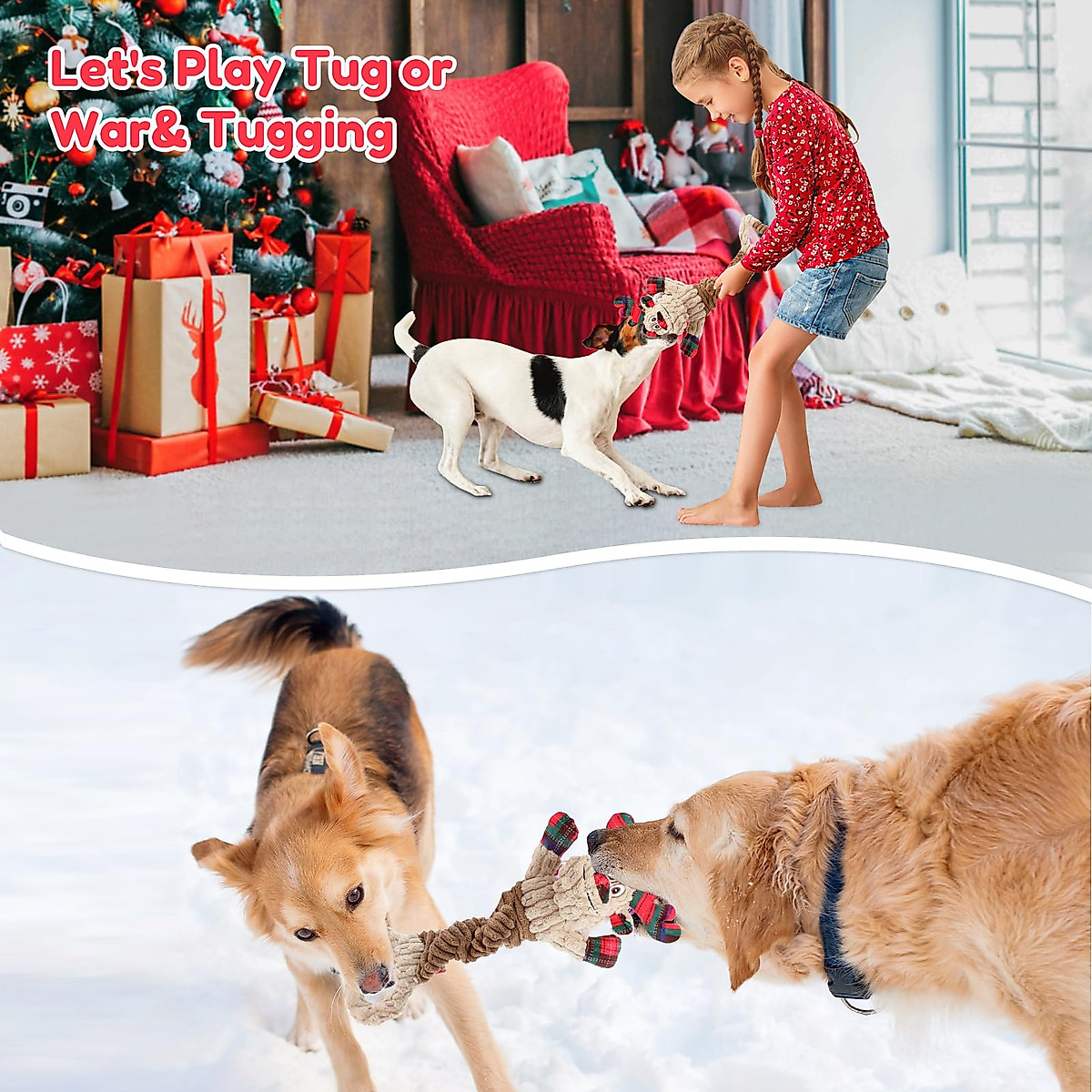 BWOGUE Thanksgiving Turkey Dog Toy, Durable Squeaky Plush Dog Toys, Stuffed Dog Chew Toys Thanksgiving Interactive Pet Toys for Puppy Small Medium Dogs