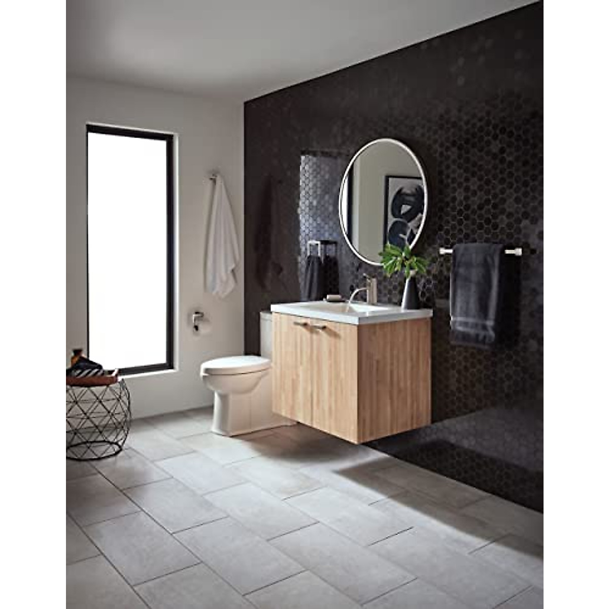 Moen Kyvos Brushed Nickel Double Modern Robe Hook, BP3703BN Small