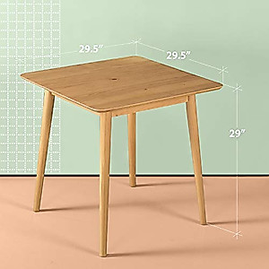 ZINUS Sandra 30 Inch Wood Dining Table / Solid Wood Kitchen Table / Table Only / Easy Assembly