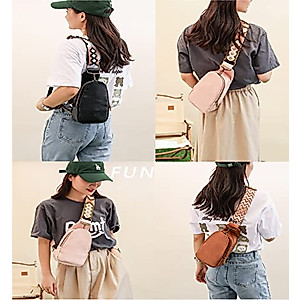 FENGQI Women Sling Bag Crossbody Bags Small Backpack Chest Package PU Leather Purse Fashion Day Pack, for Daily Leisure Travel (Gray)