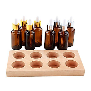 Harilla Wood Sensory Material 8 Pieces Tasting Bottles Set,