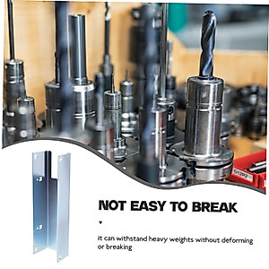 CHILDWEET Power Tool Organizer Tool Holders for Wall Garden Tool Organizer Drill Wall Storage Tool Organizer Tool Rack Tool Organization Drill Storage Rack Silver Stainless Steel