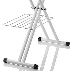 Reliable 320LB Home Ironing Board - Made in Italy 2-in-1 Home Ironing Table with Large 55 Inch Pressing Surface (Extended), Iron Board Made with Heavy-Duty Tube Frame Construction, Strong Iron Rest