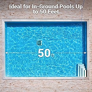 AIPER Automatic Robotic Pool Cleaner with Ultra Triple Motors, Large Top Loading Filter Baskets&Wall Climbing Function, Ideal for In-Ground/Above Ground Pools Up to 50 Feet, Gray (OC1200 Pro)