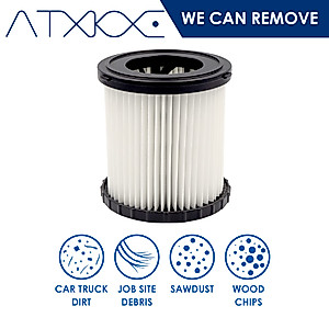 2 Packs of DCV5801H Wet Dry Vacuum Hepa Replacement Filter,Compatible for dowalt DCV580 & DCV581H,Washable and Reusable