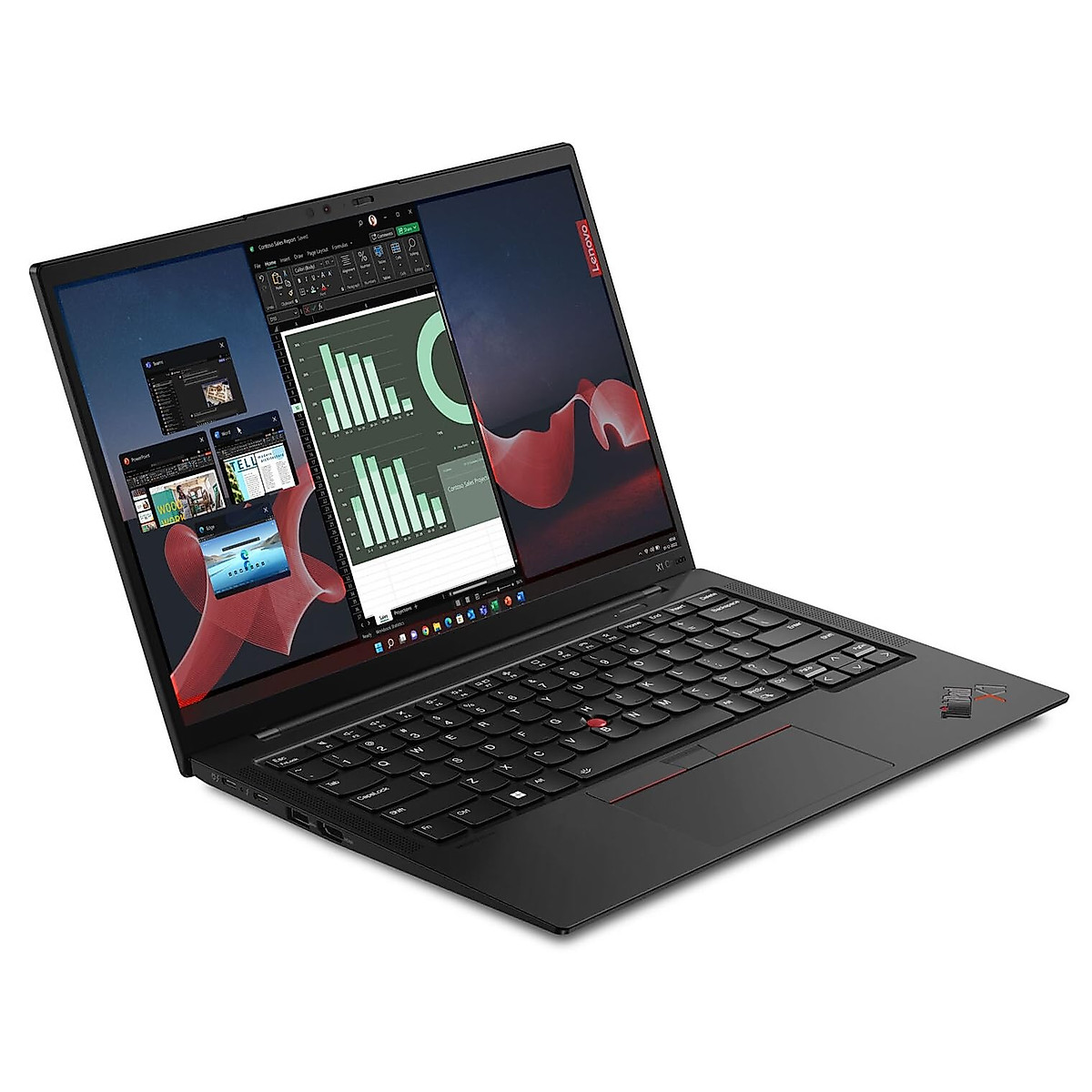 Lenovo Gen 11 ThinkPad X1 Carbon Laptop with Intel Core i7-1370P vPro Processor, 14" 2.8K OLED (2880 x 1800) Non-Touch Display, 64GB LPDDR5 RAM, 2TB Gen4 Performance SSD, Thunderbolt, and Win 11 Pro