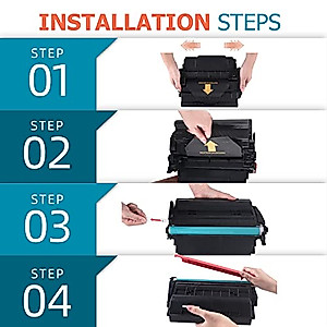 CF289X 89X Black Toner Cartridge: (with Chip) Replacement for HP 89X CF289X CF289A 89A Enterprise M507 M507n M507dn M507x MFP M528dn M528f M528c M528z M528 Series Printer Ink (Black 1-Pack)