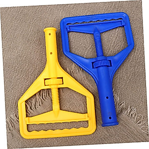 PLAFOPE 2pcs Mop Accessories Mop Heads Commercial Mop Bucket with Wringer Commercial Mop Handle Mops and Buckets for Floor Cleaning Janitorial Supplies Mop and Bucket Spray Water Vessel