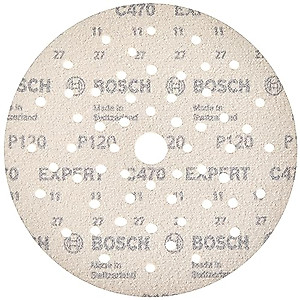 Bosch 2608621015 Pack of 50 Abrasive Discs for Sanding/Smoothing C470-150 mm, beige, 2608621019