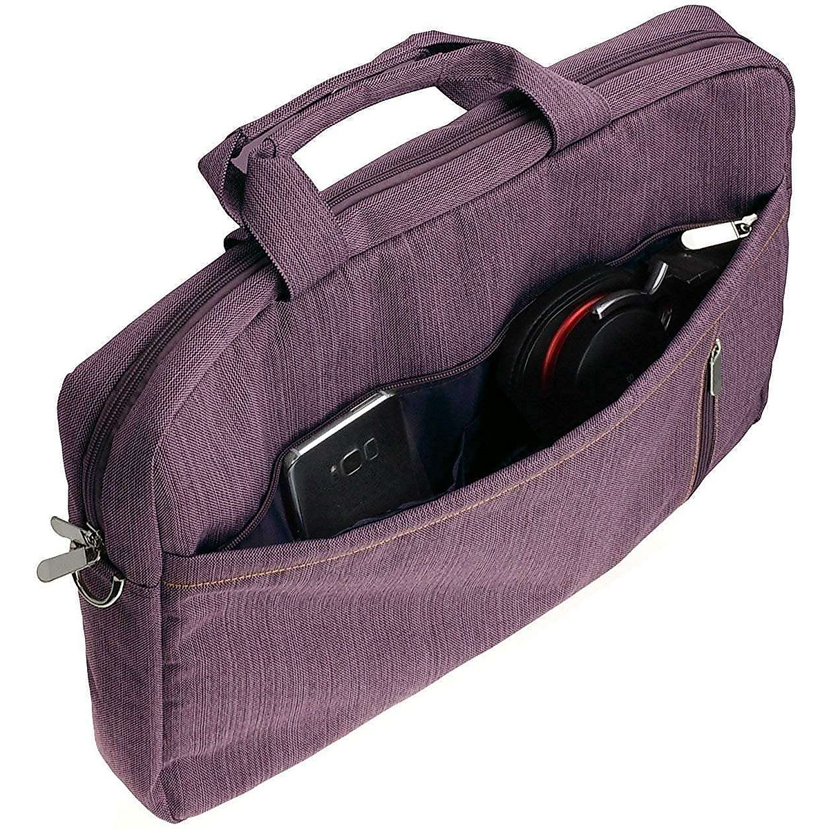 Navitech Purple Sleek Water Resistant Laptop Bag - Compatible with Dynabook Portégé X40L-K 14" laptop