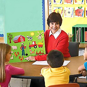 Farm Animals Felt Flannel Boards Stories Precut Figures for Toddlers Preschool, Craft Toy Gifts for Kids as Storytelling Interactive Teaching Activity Kits (21)