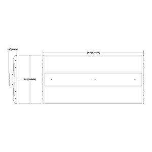 Metalux HBLAO2350C Highbay Linear w/Aimable Optics, White