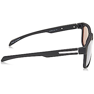 Foster Grant Mens Ramble Sunglasses Sunglasses Black Frame Grey Lenses Way Shape, Black/Smoke, 52 mm US