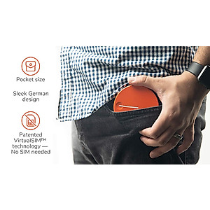 Skyroam Solis X Smartspot | 4G LTE WiFi Mobile Hotspot and Power Bank | Global Coverage | Up to 10 Connected Devices | Built in VPN | Remote Camera | vSIM Technology, No SIM Card Needed | Make a WLAN