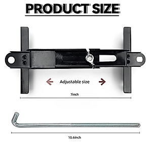 Adjustable Battery Hold Down, Battery Hold Down Bracket, Universal Battery Crossbar with L Bolt, Car Crossbar Battery Fixing Holder, Battery Tie Down Kit for Car SUV (Bolt Length 27cm/10.63inches)