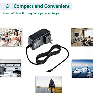 kybate 12V 1A AC Adapter Power Supply AC to DC Plug 4.0 x 1.7mm