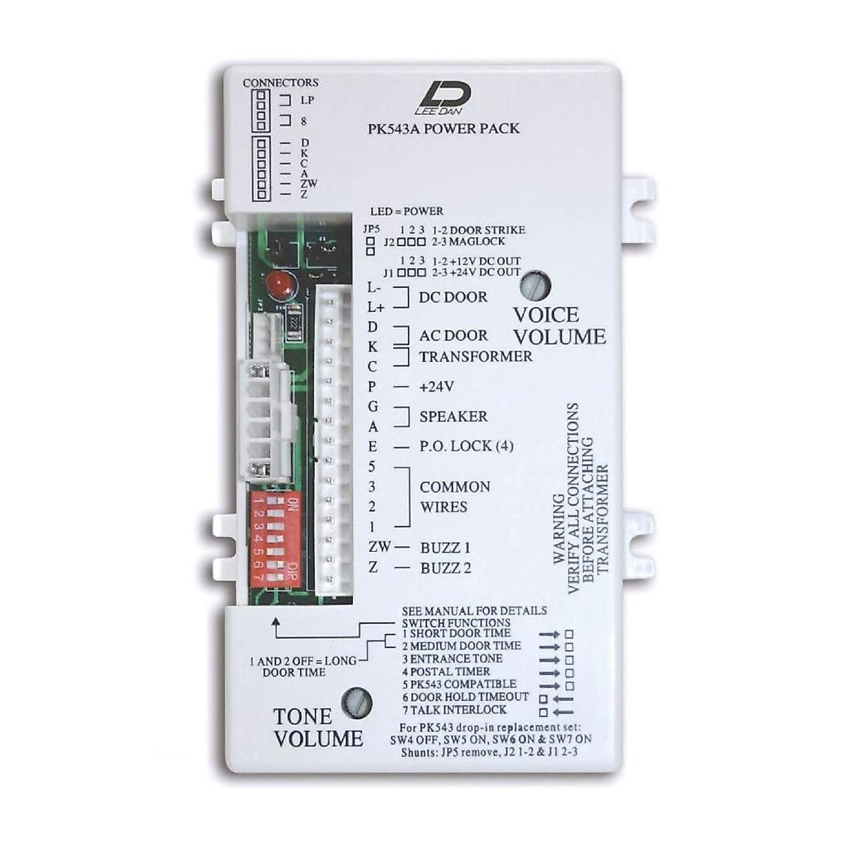 LEE DAN PK-543A 5-4-3 WIRE APARTMENT INTERCOM AMPLIFIER