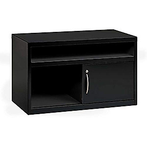 Global Industrial 36" Low Credenza with Door, Black