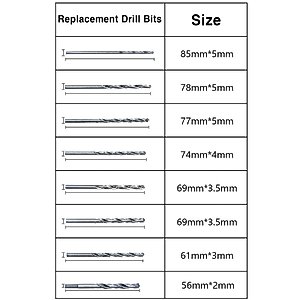 17Pcs Self Centering Drill Bit Set (1/4" Hex Shank) for Woodworking,8Pcs Self Centering Drill Bit with 1 Hex Key,1 Automatic Center Punch and 8 Replacement Drill Bits