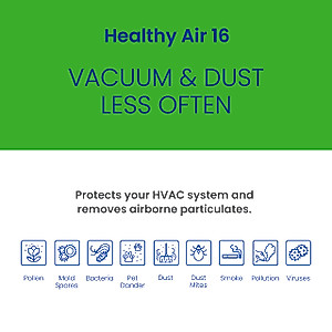 AprilAire 516 Replacement Filter for AprilAire Whole House Air Purifiers - MERV 16, Allergy, Asthma, & Virus, 31x28x4 Air Filter (Pack of 2)