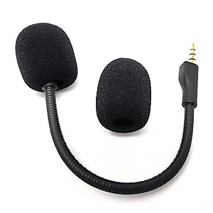 TNE 2 Pack Replacement Game Mic for Steelseries Arctis 1 Headphones Detachable Microphone Boom for Arctis 1 PS4 Pro PS5 Xbox One X Computer PC Gaming Headsets 3.5mm Jack Noise Cancelling