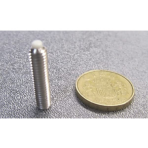 18-8 Stainless Steel Nylon Tip Set Screw M6 × 1 mm x 25 mm Thread Length 5 pcs